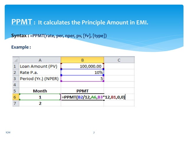 Excel Functions | PPT