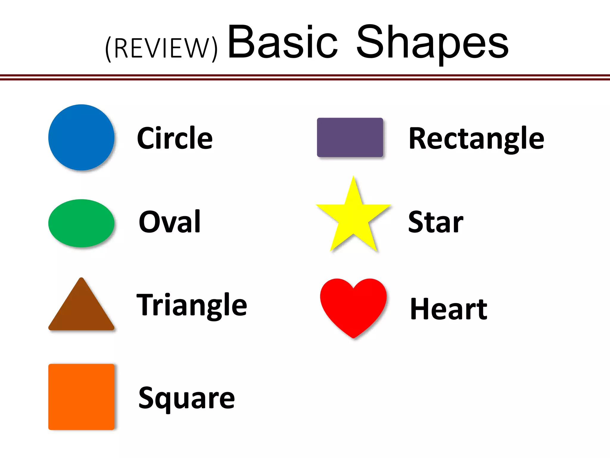 Basic Shapes and Colours | PPTX