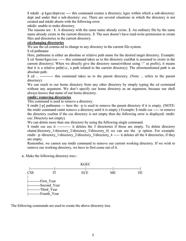 Basic shell programs assignment 1_solution_manual | PDF