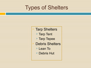 Basicshelterbuilding | PPT