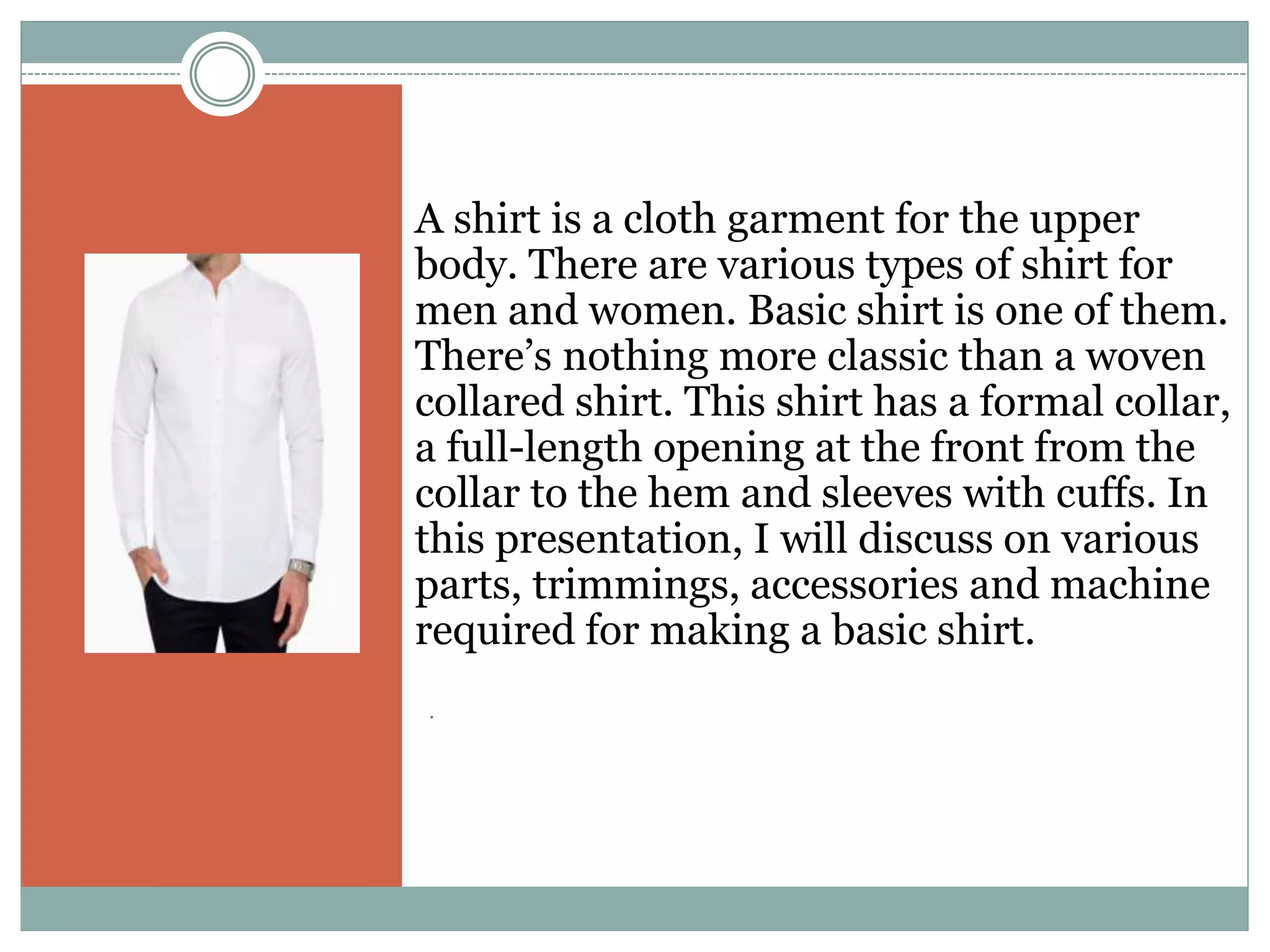 Basic shirt presentation | PPTX
