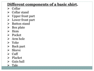 Basic shirt presentation | PPTX