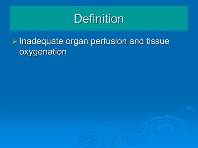 Basic_Shock_Presentation[1].ppt | Heart and Cardiovascular Diseases | Diseases and Conditions