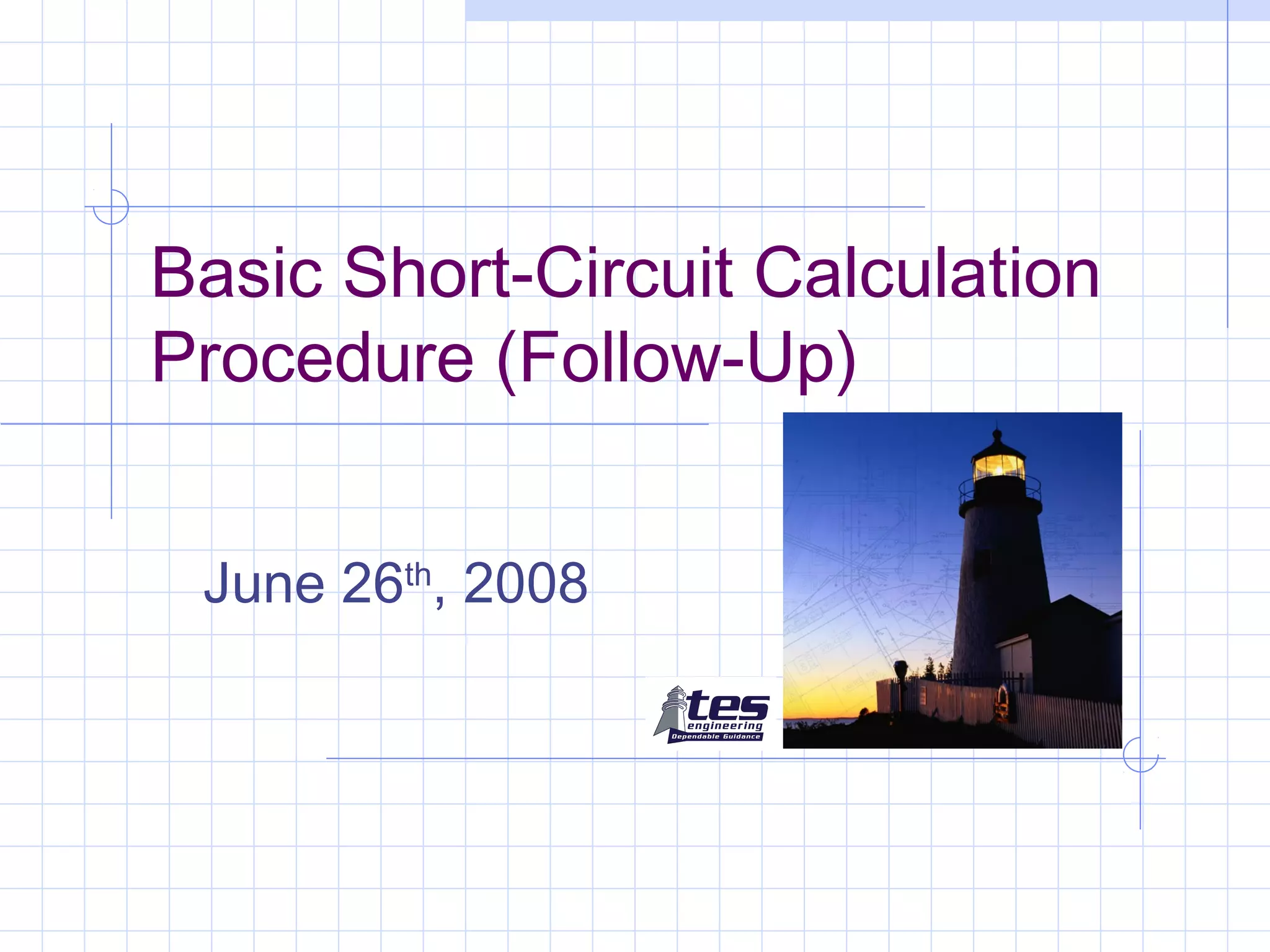 Basic short circuit calculation procedure | PPT