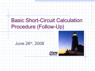 Basic short circuit calculation procedure | PPT