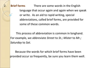 Basic Shorthand P 1 boa | PPT