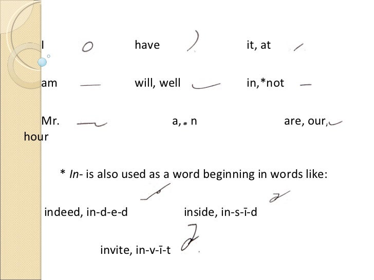 Basic Shorthand P 1 boa