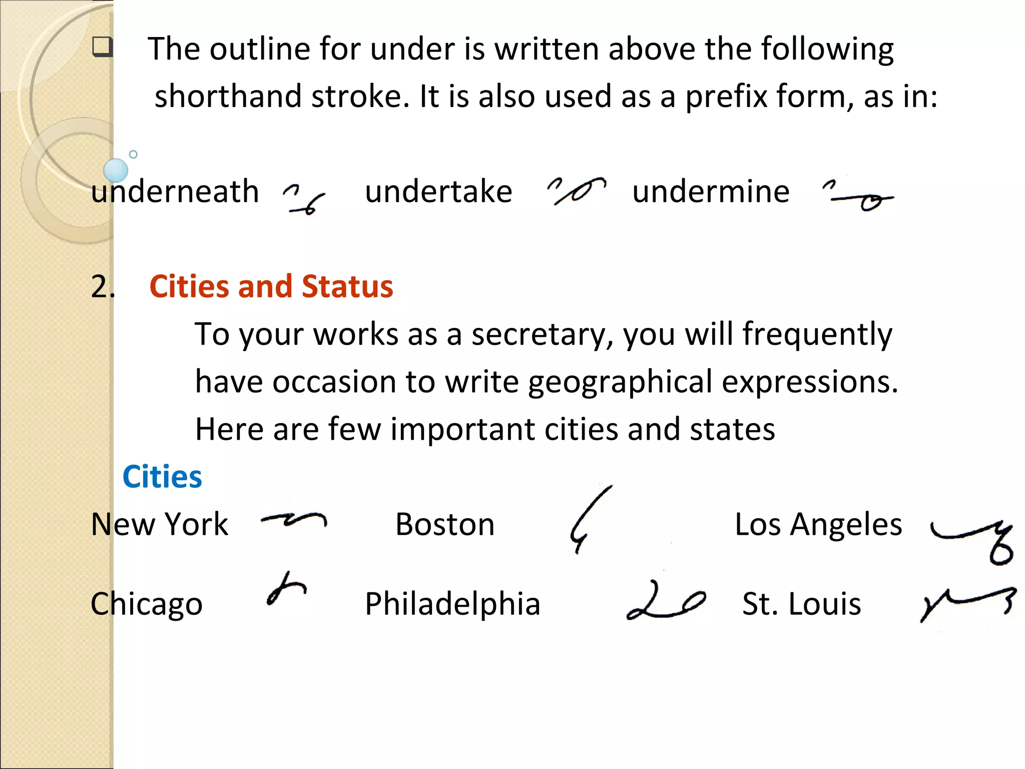 Basic Shorthand Part 2 boa | PPT