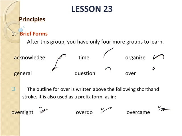Basic Shorthand Part 2 boa | PPT | Drawing and Sketching | Arts and Crafts