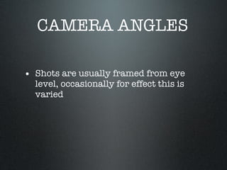 Basic shot types & angles | PPT | Video Production | Content Production