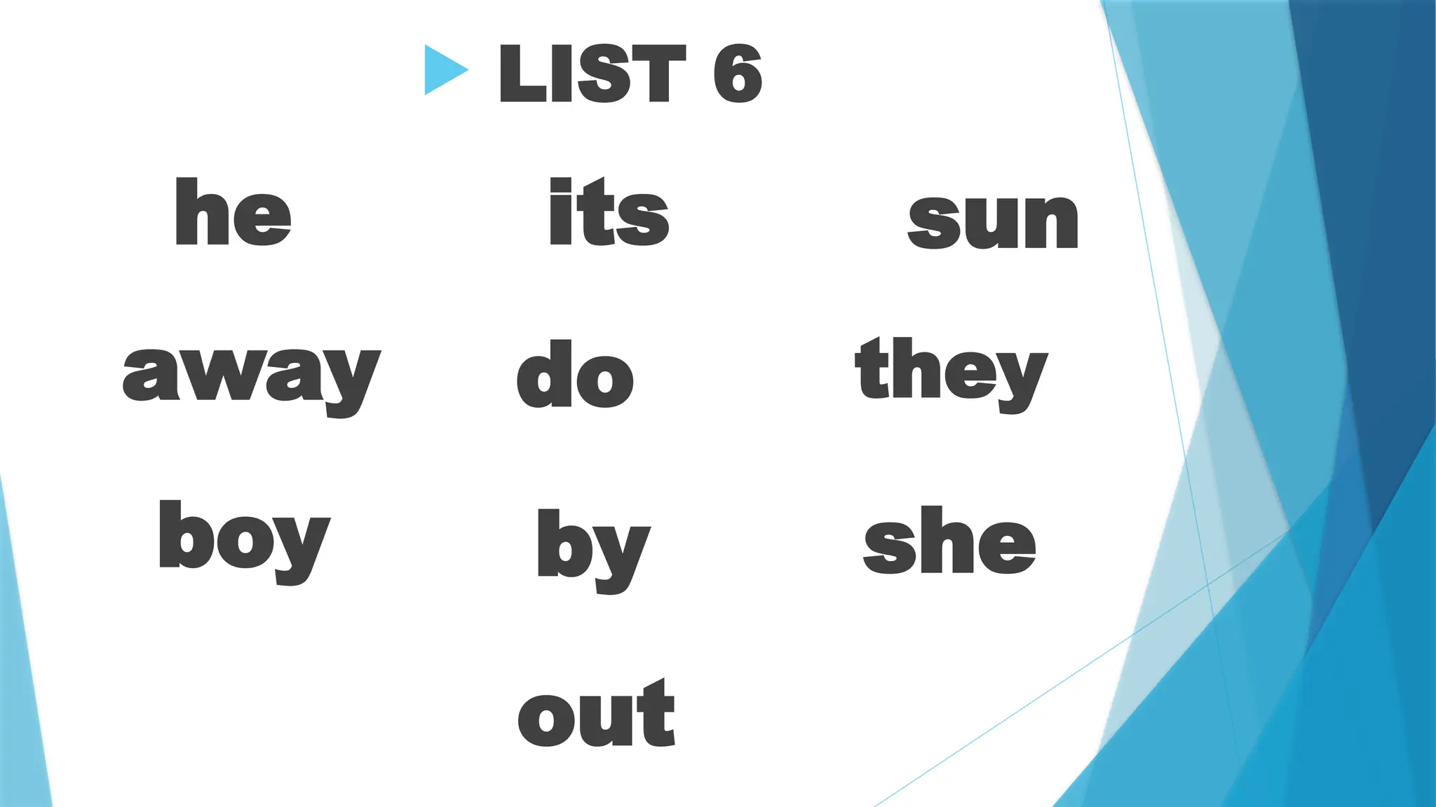BASIC SIGHT WORDS FOR GRADE 1PUPILS.pptx