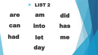 BASIC SIGHT WORDS FOR GRADE 1PUPILS.pptx