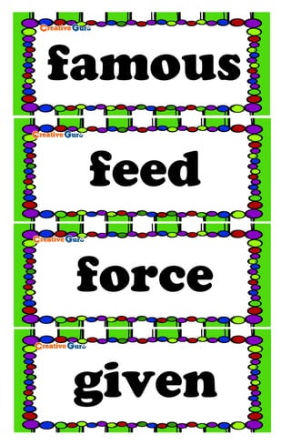 Basic Sight Words Level 6.pdf for English | PDF