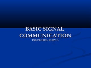 Basic signal communication | PPT