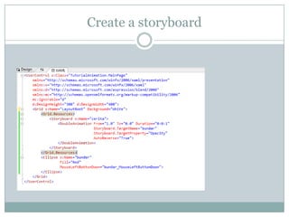 Basic silverlight animation | PPTX | Computer Animation | Computer ...