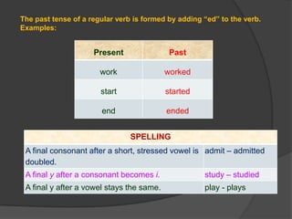Simple Past, used to | PPTX