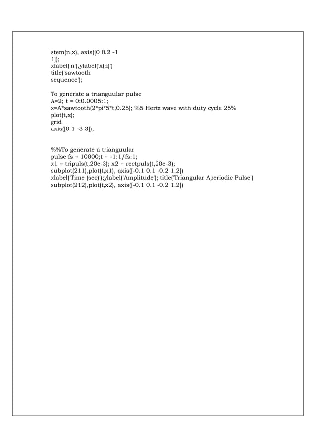 Basic simulation lab manual1 | PDF