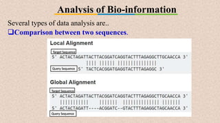 Basics in bioinformatics | PPTX