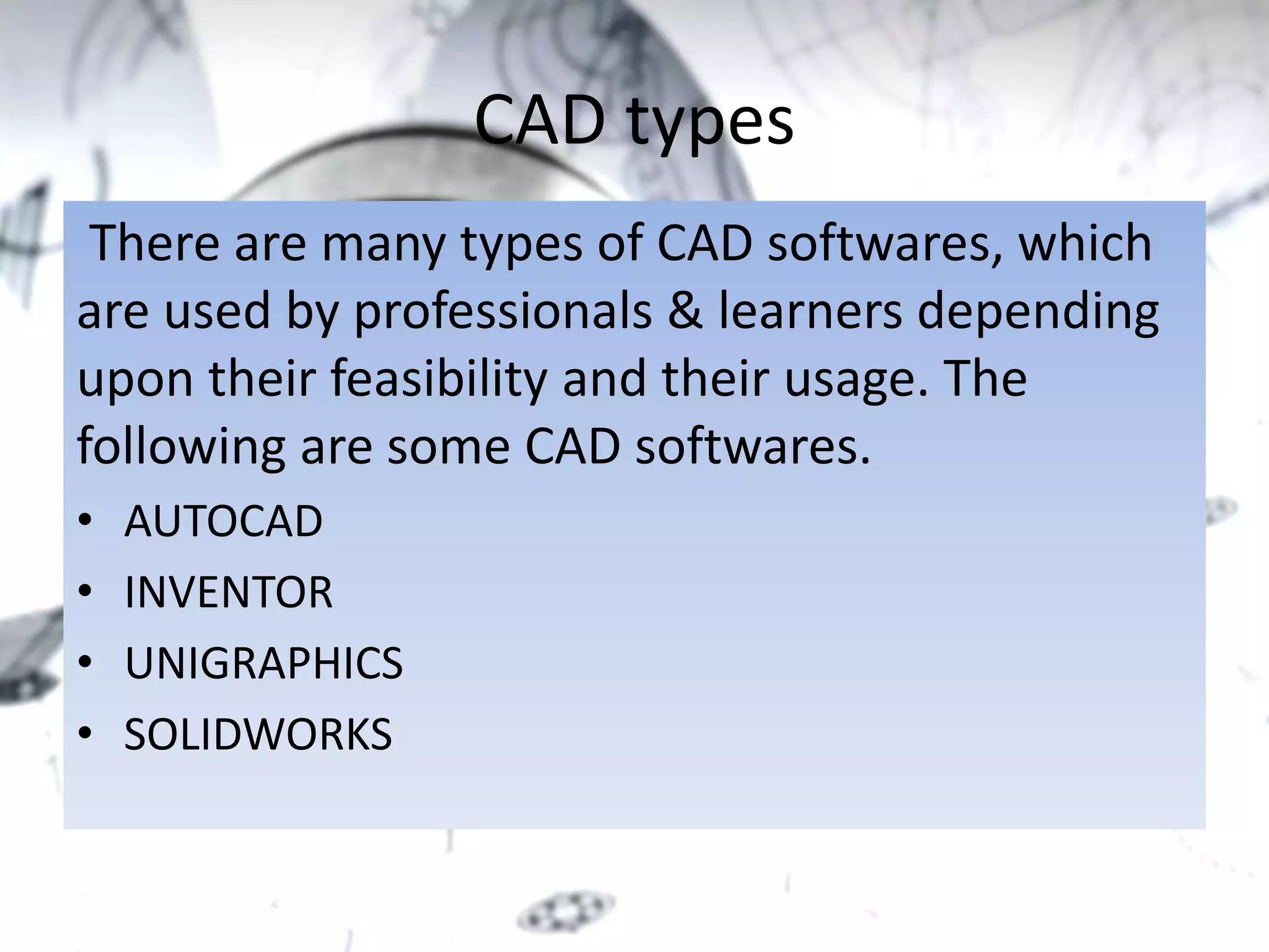 Basics in cad | PPT