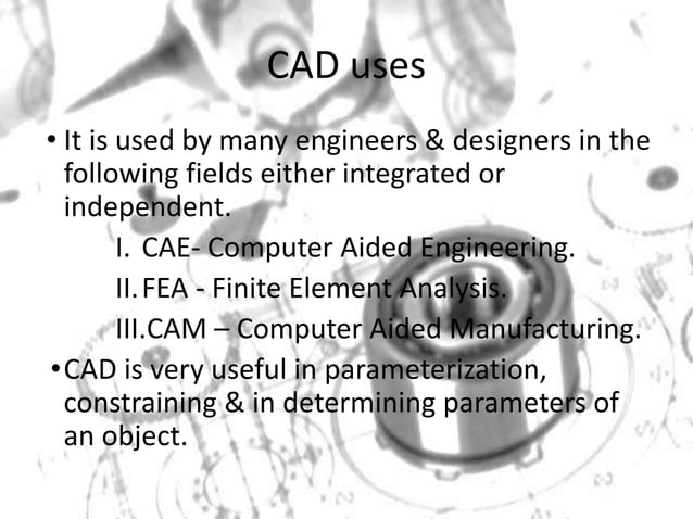 Basics in cad | PPT