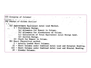 Basics in design of RC column | PPTX