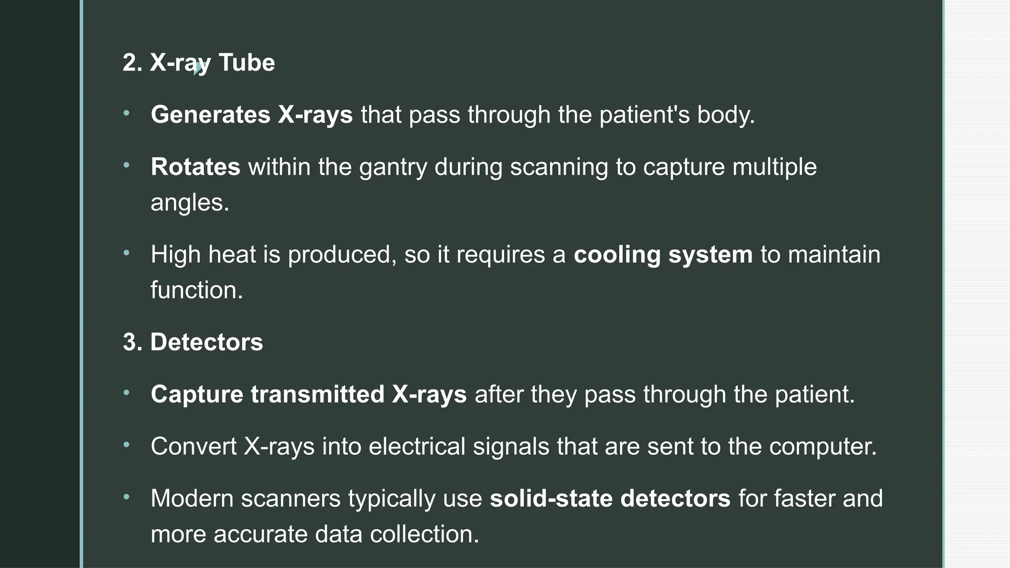 Basics In Ct Computed Tomography Ct Generations Computed Tomography Working Principle