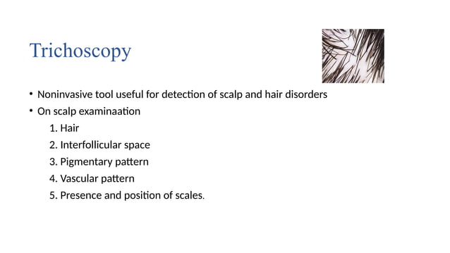 BASICS IN DERMOSCOPY for clinical diagnosis | PPTX