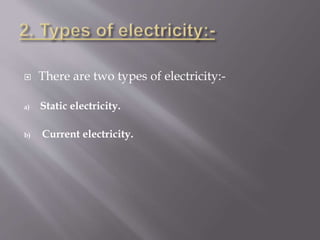 Basics in electricity lect 1 | PPTX | Physics | Science