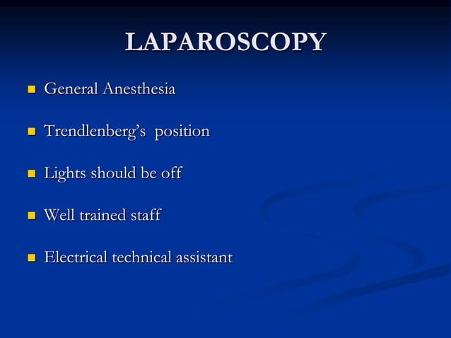 Basics in gyne laparoscopy | PPT