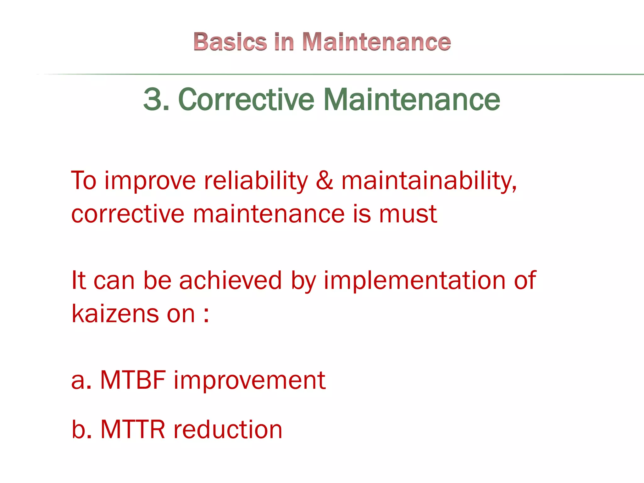 Basics in Maintenance | PPSX