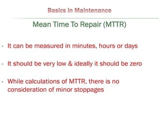 Basics in Maintenance | PPSX