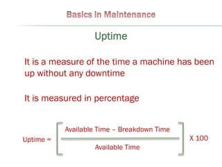 Basics in Maintenance | PPSX