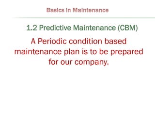 Basics in Maintenance | PPSX