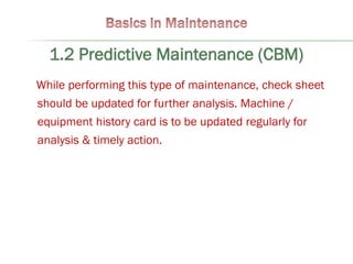 Basics in Maintenance | PPSX