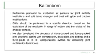 General Concepts and Evidence for Joint Mobilization and manipulation ...