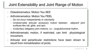 General Concepts and Evidence for Joint Mobilization and manipulation ...