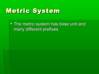 Basics in measurement | PPT