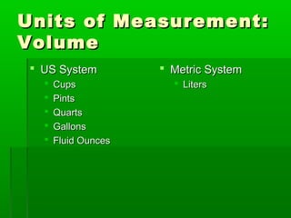 Basics in measurement | PPT