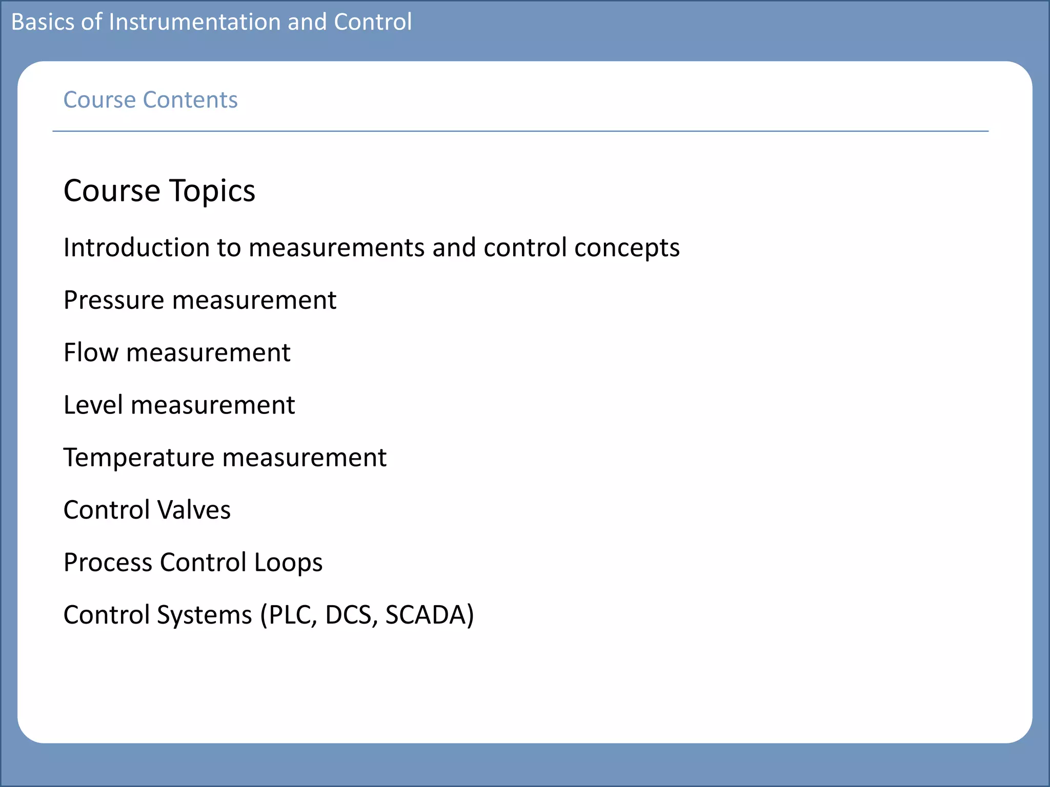 Basics instrumentation and control | PDF
