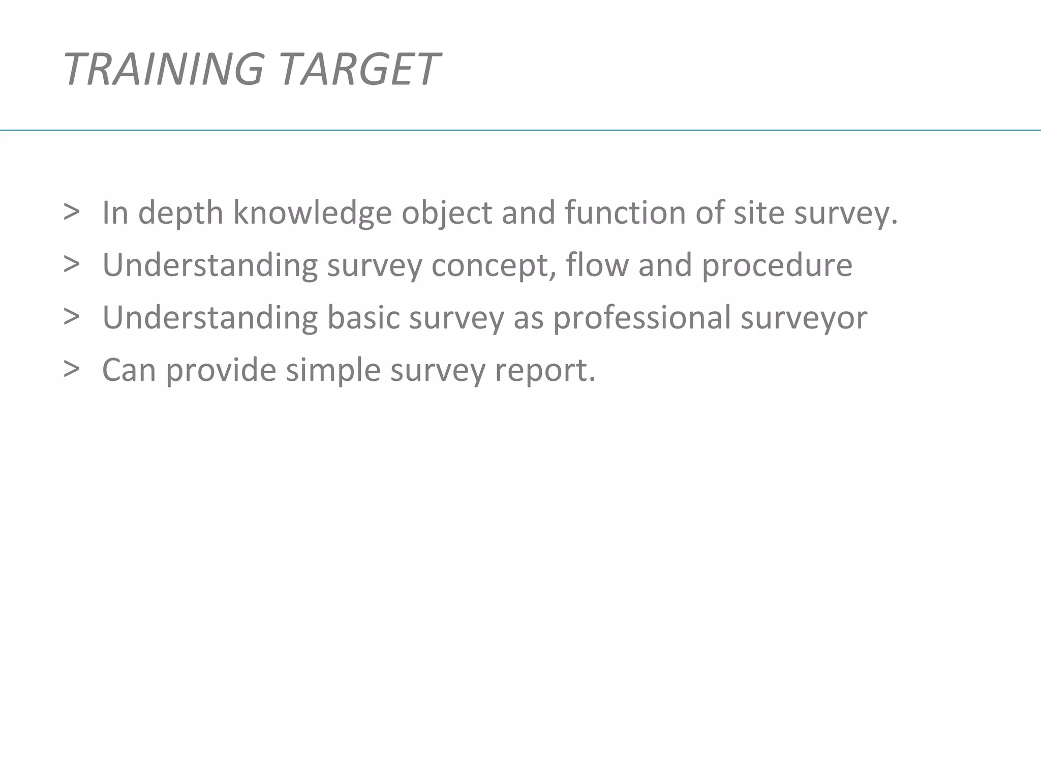 Basic site survey & design training | PPT