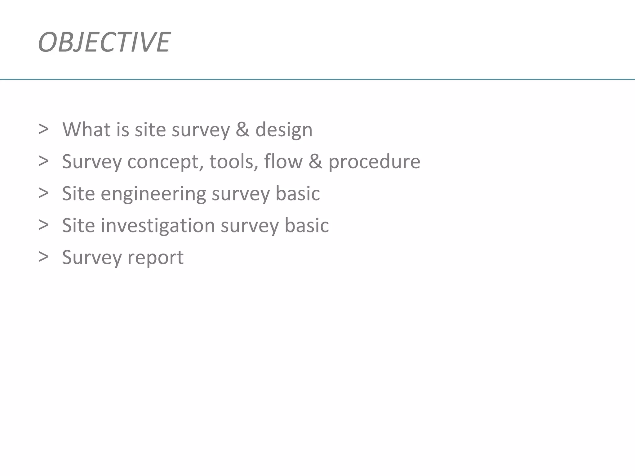 Basic site survey & design training | PPT