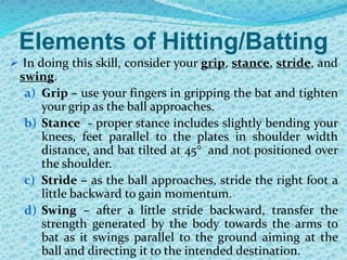 Basic Skills in Baseball | PPTX