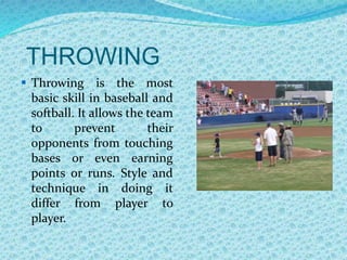 Basic Skills in Baseball | PPTX
