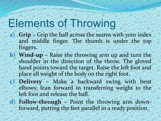 Basic Skills in Baseball | PPTX