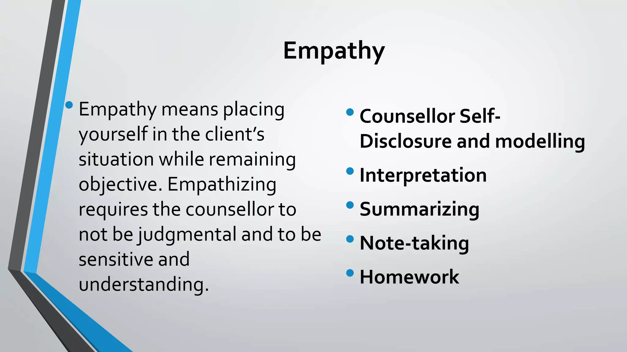 Basic skills of counselling | PPTX
