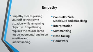 Basic skills of counselling | PPTX