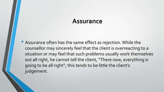 Basic skills of counselling | PPTX