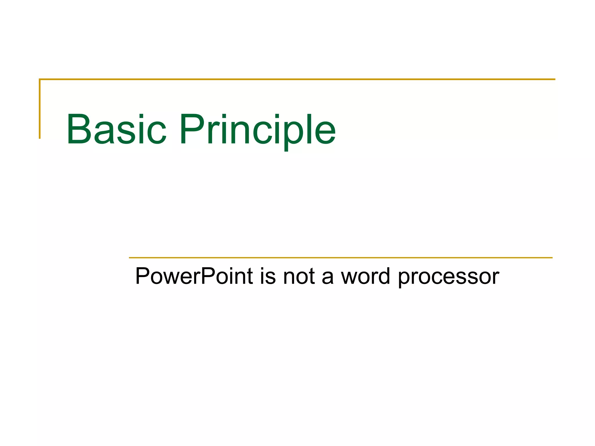 Basic Slide Design | PPT | Computing | Technology & Computing
