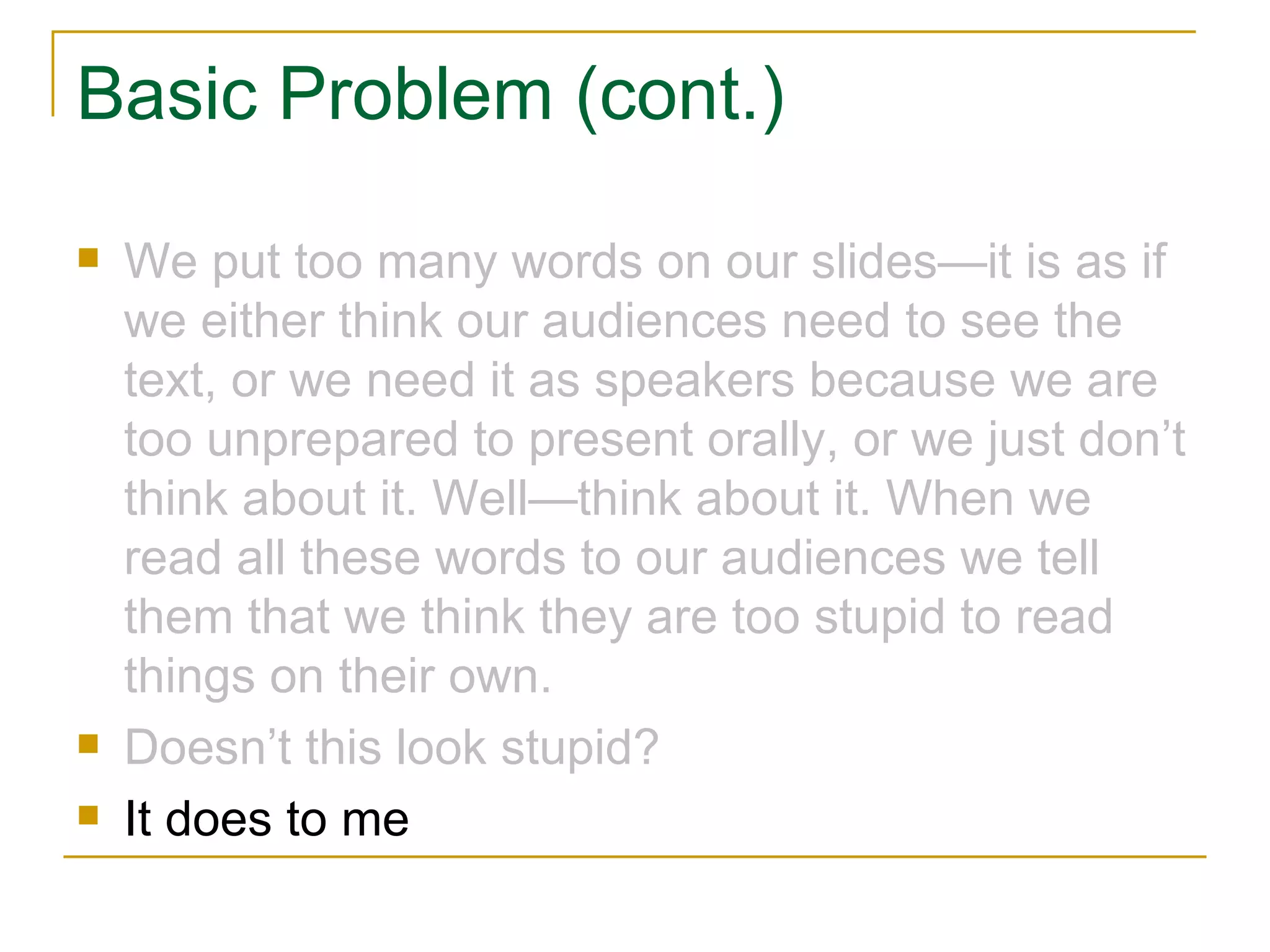 Basic Slide Design | PPT | Computing | Technology & Computing