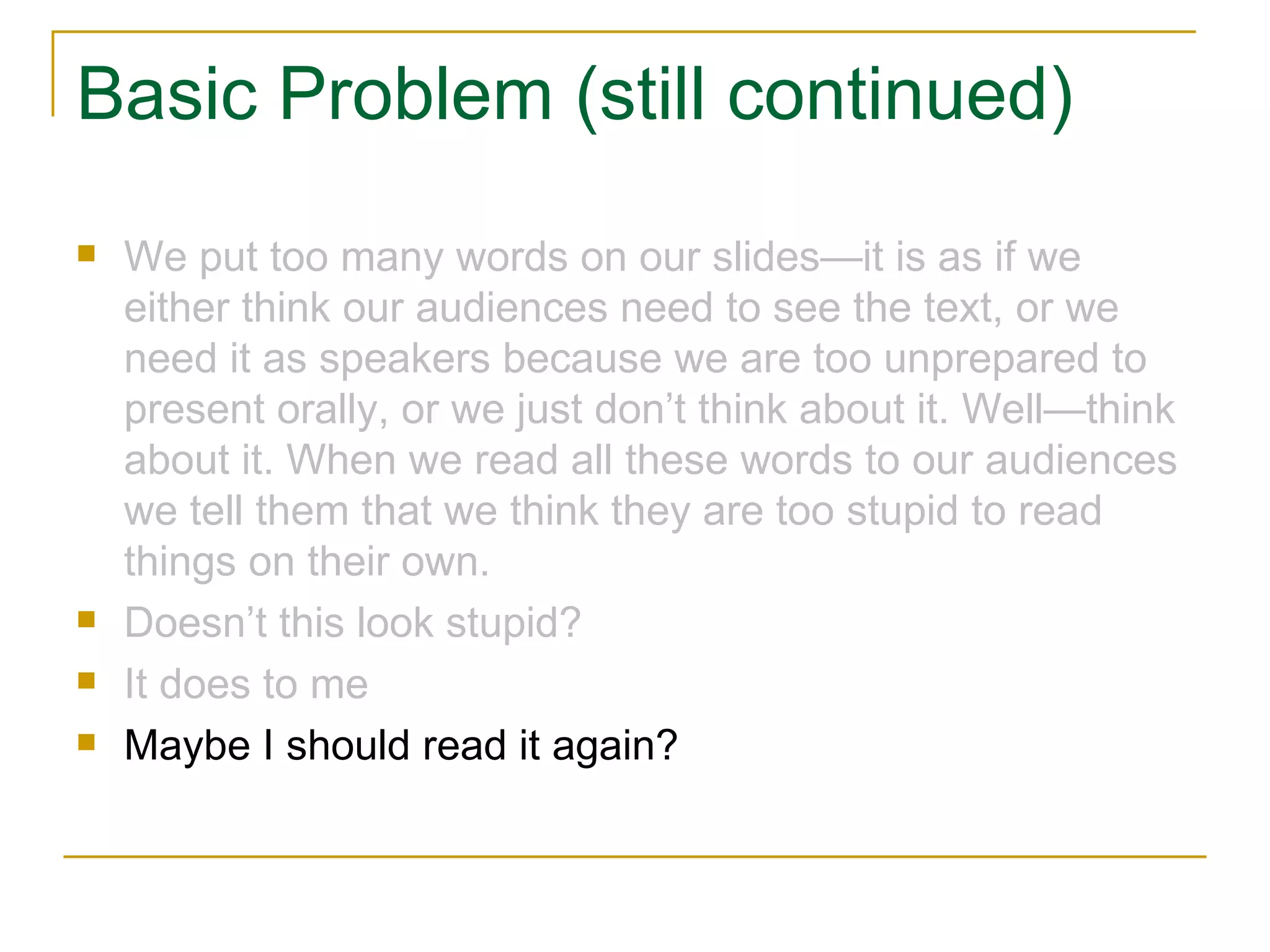 Basic Slide Design | PPT | Computing | Technology & Computing
